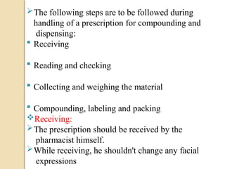 What is Prescription? What it contains? and its parts. | PPTX