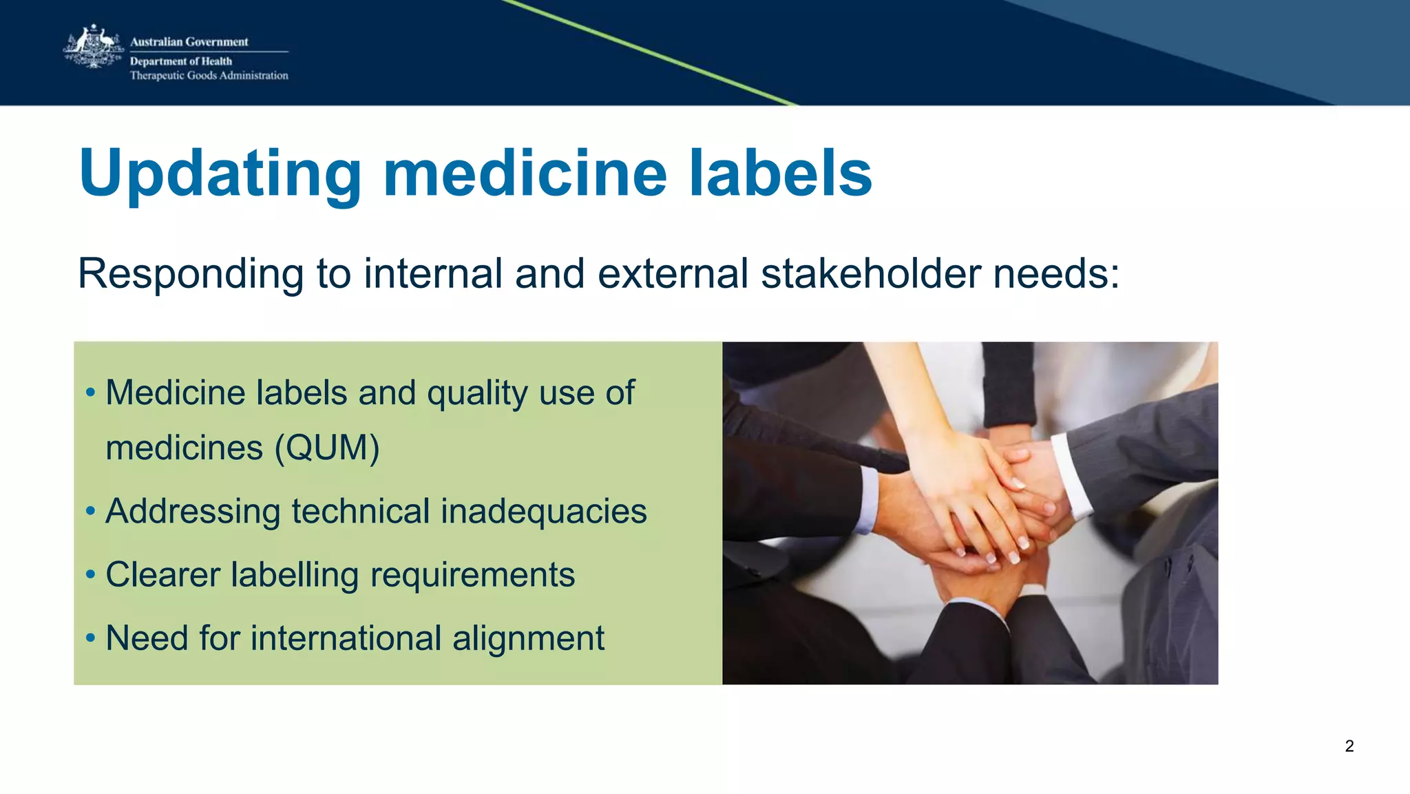 Adoption of TGO 91 - Prescription medicine labelling | PPTX