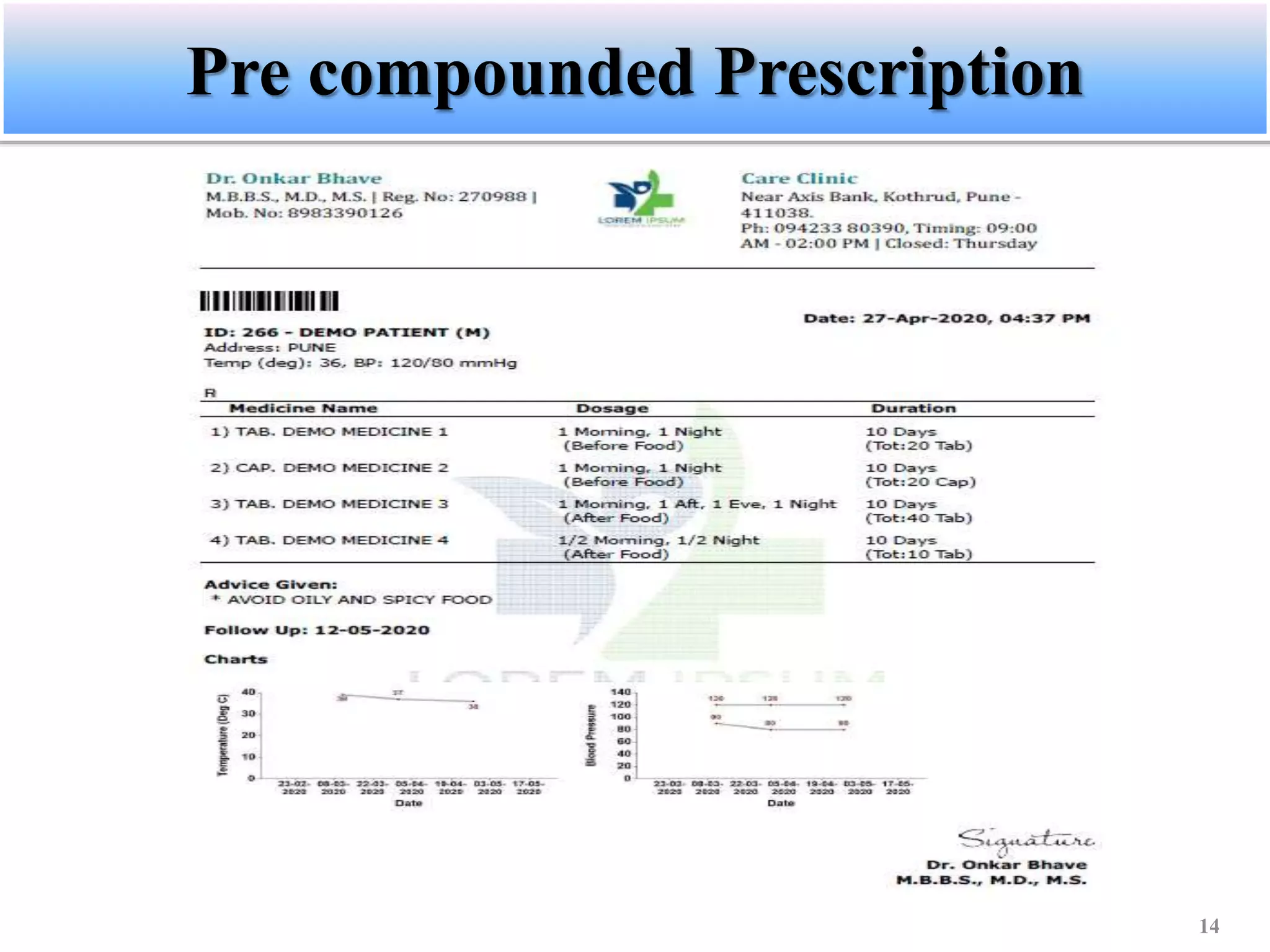 Parts Of Prescription | PPTX