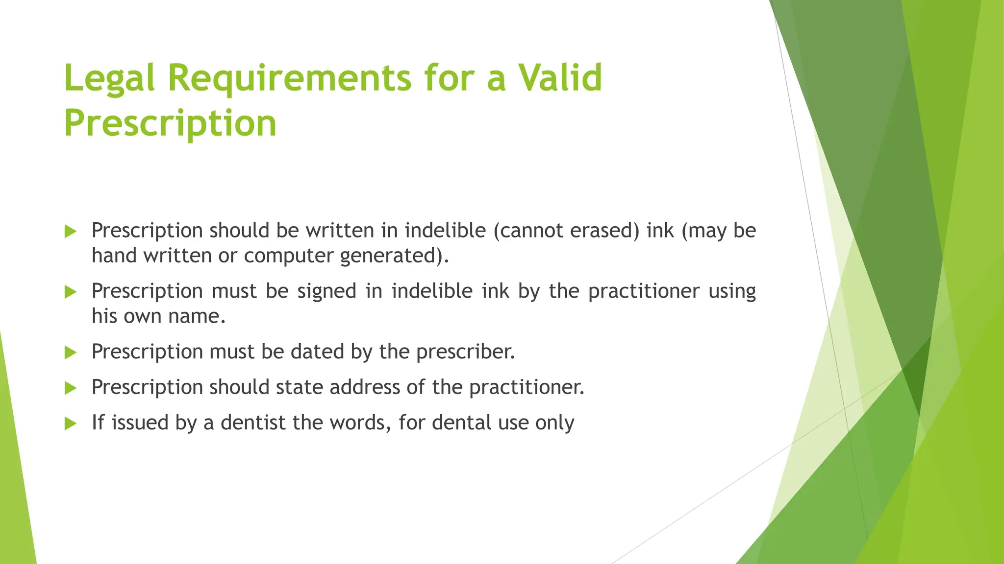 Prescription and its parts with prescription examples. | PPTX