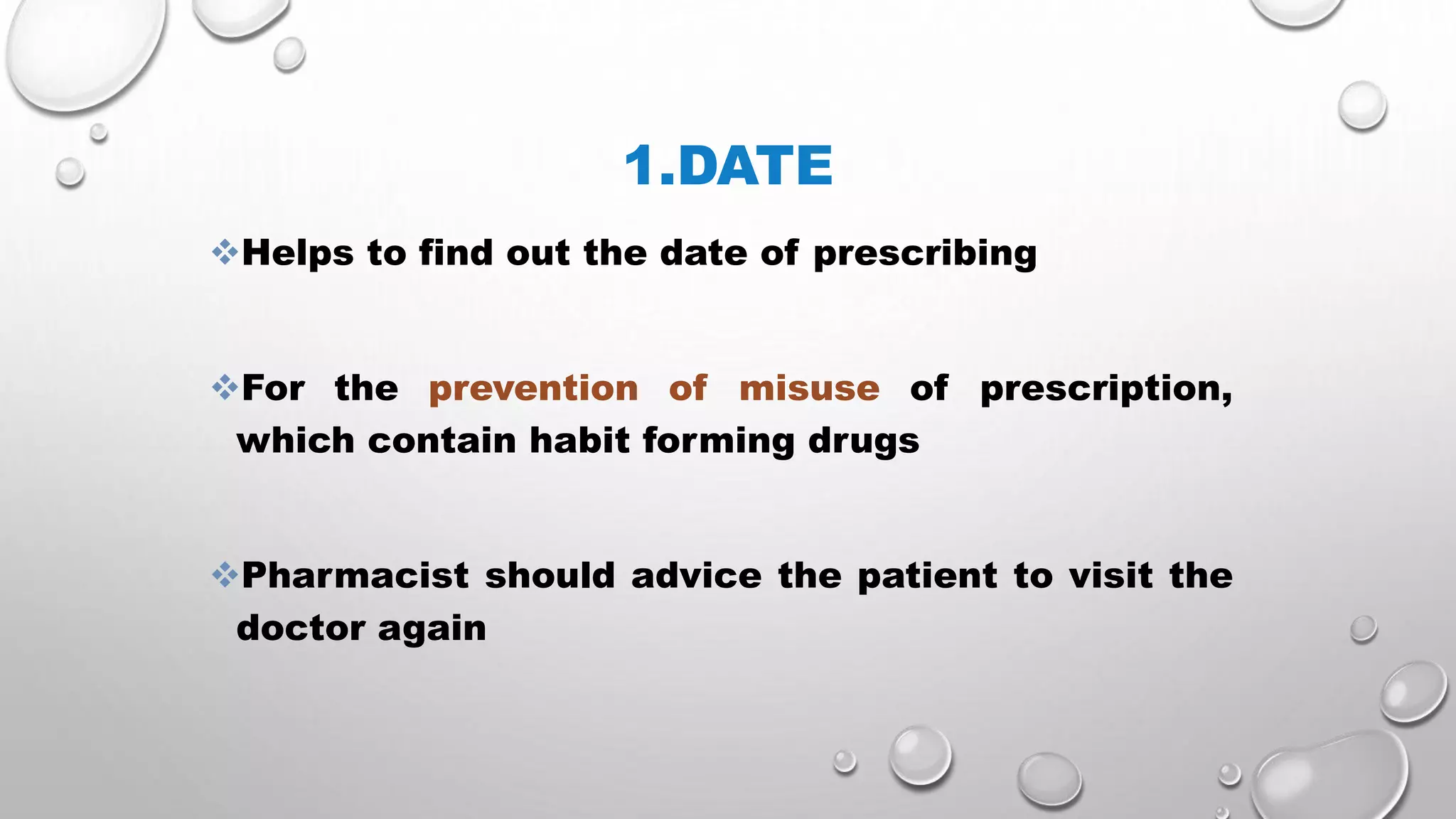 Prescription and parts of prescription | PPTX