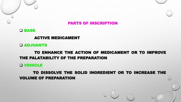Prescription and parts of prescription | PPTX | Pharmaceutical Drugs ...