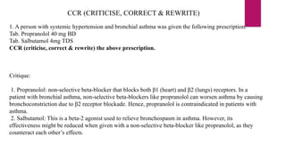 PRESCRIPTION AUDIT mbbs.pptxsystematic review and evaluation of medical ...