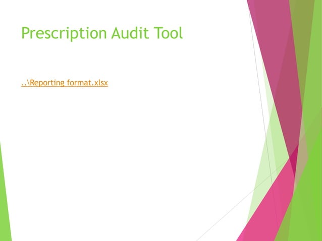 Prescription Audit PPT.pptx | Healthcare Industry | Industries