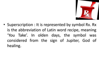 Prescription | PPTX | Pharmaceutical Drugs | Medical Health