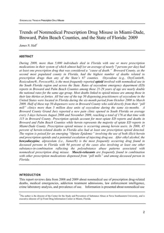 Prescription Drug Abuse is on the Rise in Florida | PDF