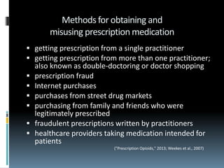 Prescription Drug Misuse: Among Young Adults | PPTX