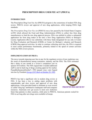 Prescription Drug User Fee Act | PDF