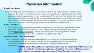 Ontario Pharmacy Technician Prescription Entering | PPTX ...