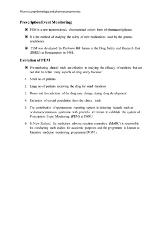 Prescription event monitoring and record linkage system | DOCX
