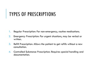“Comprehensive Guide to Prescription Writing, Components, Handling ...