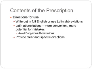 Guidelines For Prescription Handling.ppt