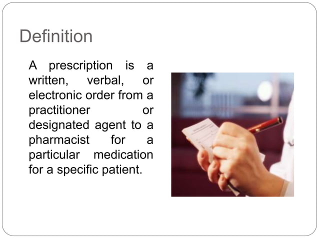 Guidelines For Prescription Handling.ppt | Pharmaceutical Drugs ...