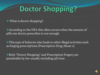 Prescription medication ds | PPTX