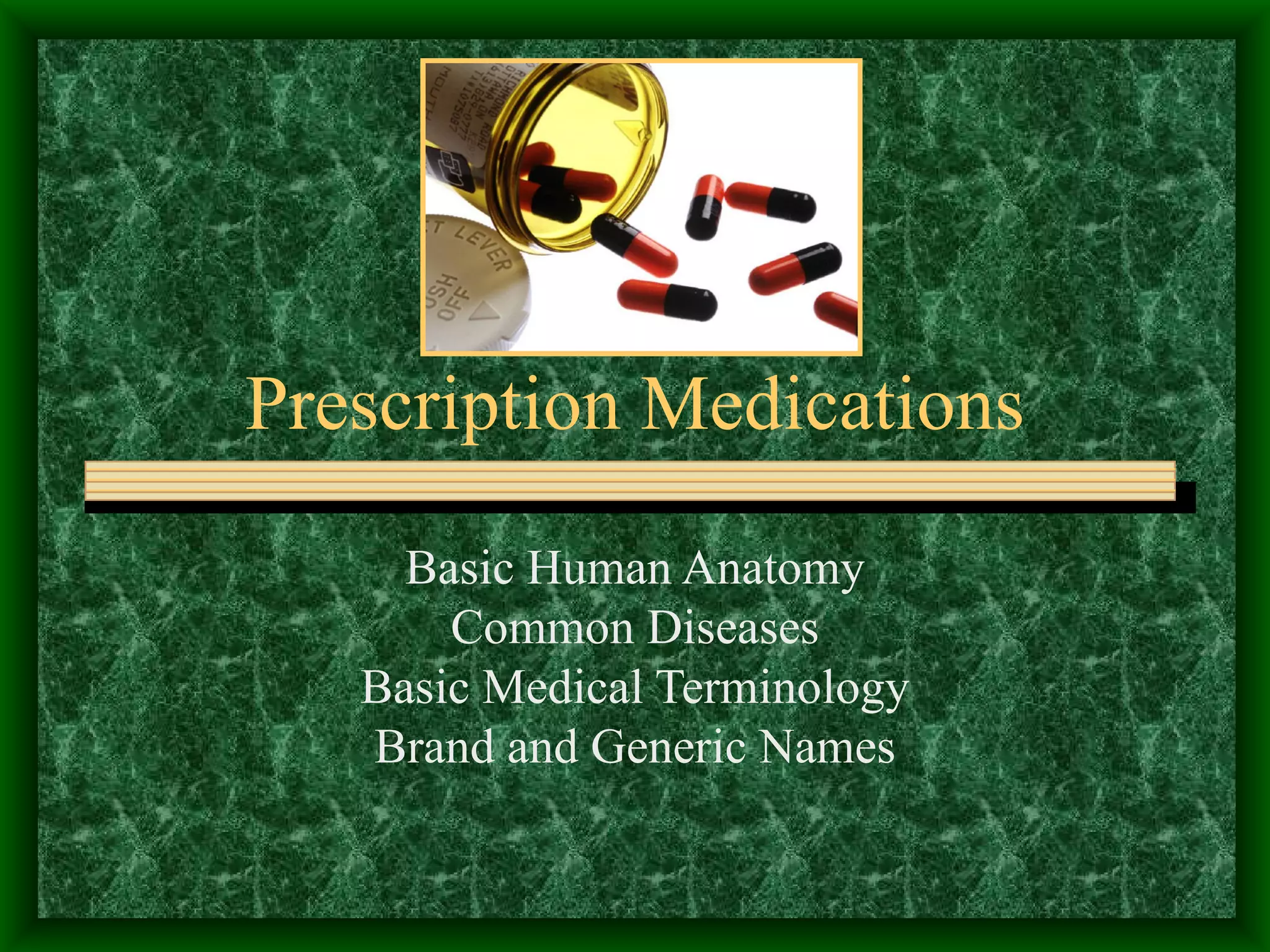 Prescription medications | PPT