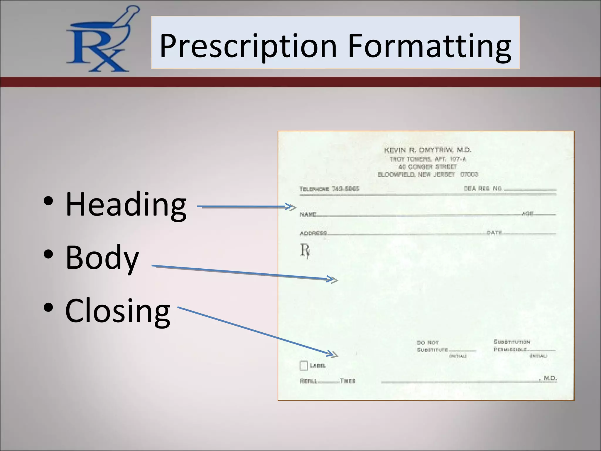 Prescription | PPT | Free Download