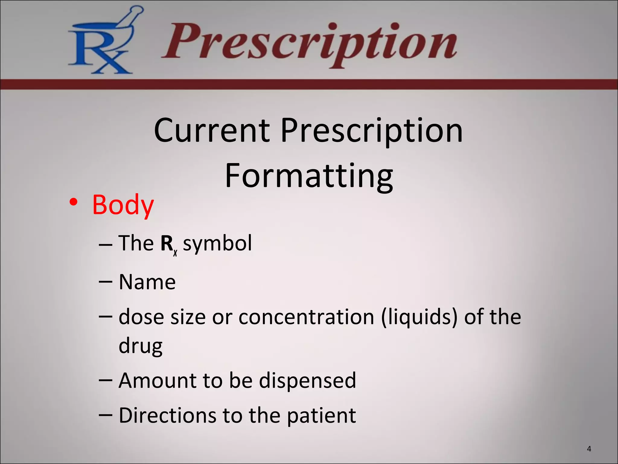 Prescription | PPT