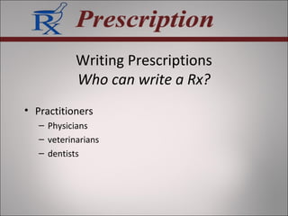 Prescription | PPT