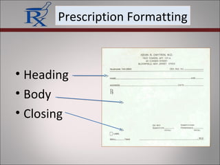 Prescription | PPT | Free Download