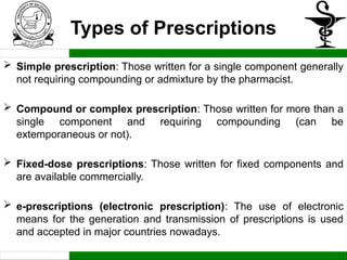 Prescription,types of prescription and parts of prescription | PPTX ...