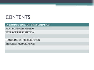 Prescription off ppt.pptx pharmaceutics ppt | PPT