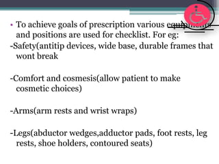 Prescription of wheelchair | PPTX