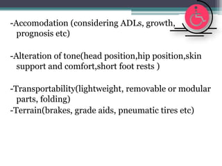 Prescription of wheelchair | PPTX