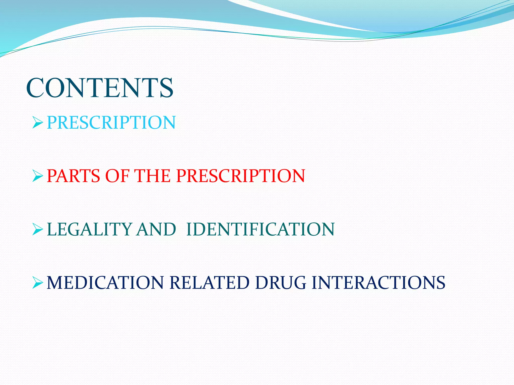 Prescription ppt | PPTX