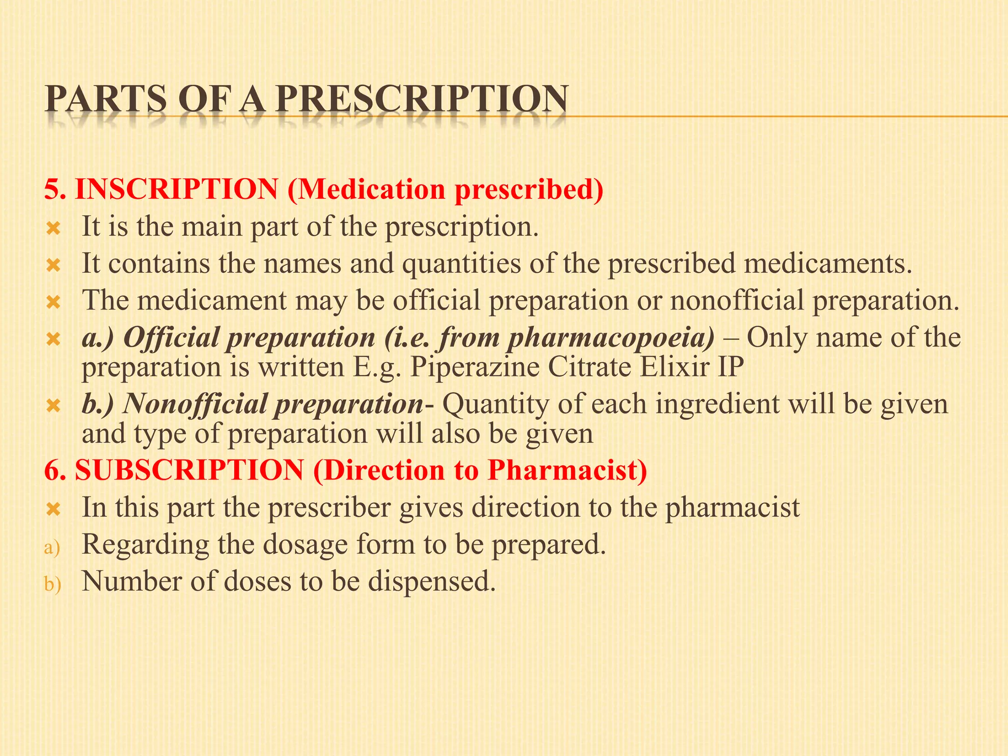 Prescription ppt | PPTX