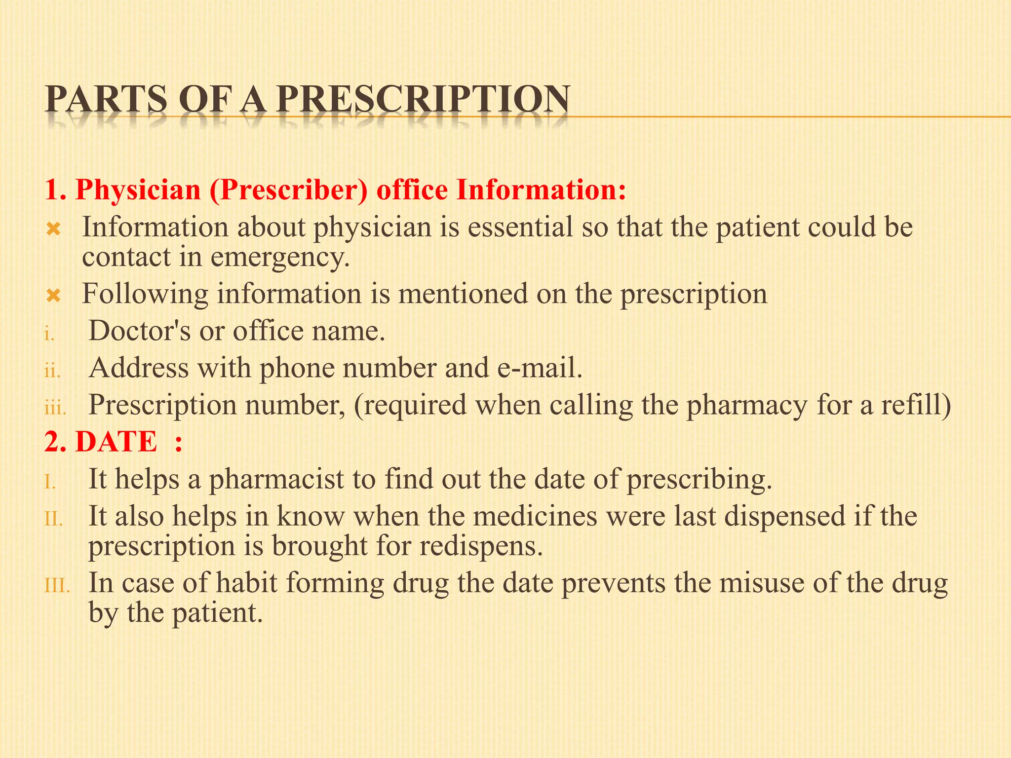 Prescription ppt | PPTX