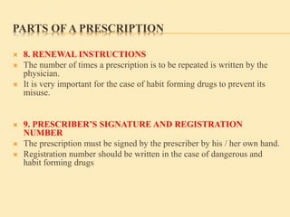 Prescription ppt | PPTX