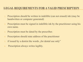 Prescription ppt | PPT