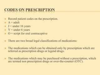 Prescription ppt | PPT