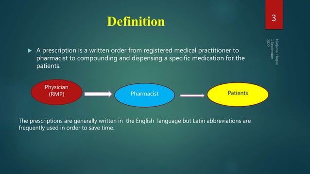 Prescription | PPTX | Pharmaceutical Drugs | Medical Health