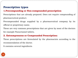 Prescription ppt. | PPT