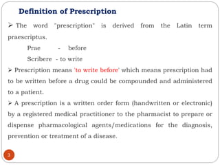 Prescription ppt. | PPT
