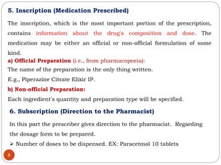 Prescription ppt. | PPT