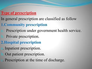 Prescription raman | PPT