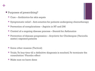 Prescriptions in General Practice | PPT