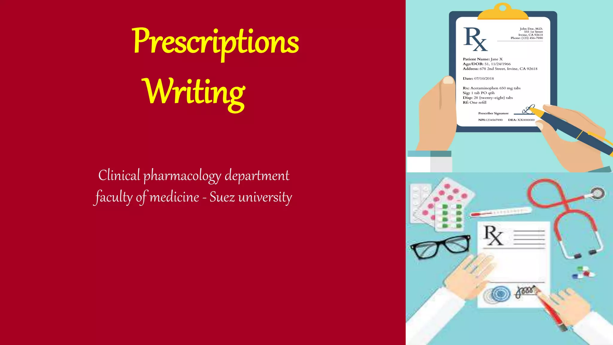 Prescriptions writing | PPT