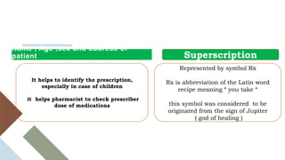 Prescriptions writing | PPT