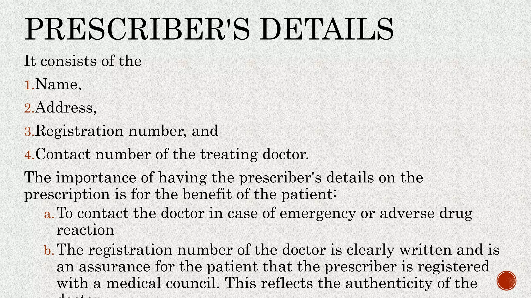 Prescription Writing - Basics and Safe Prescription Writing | PPT