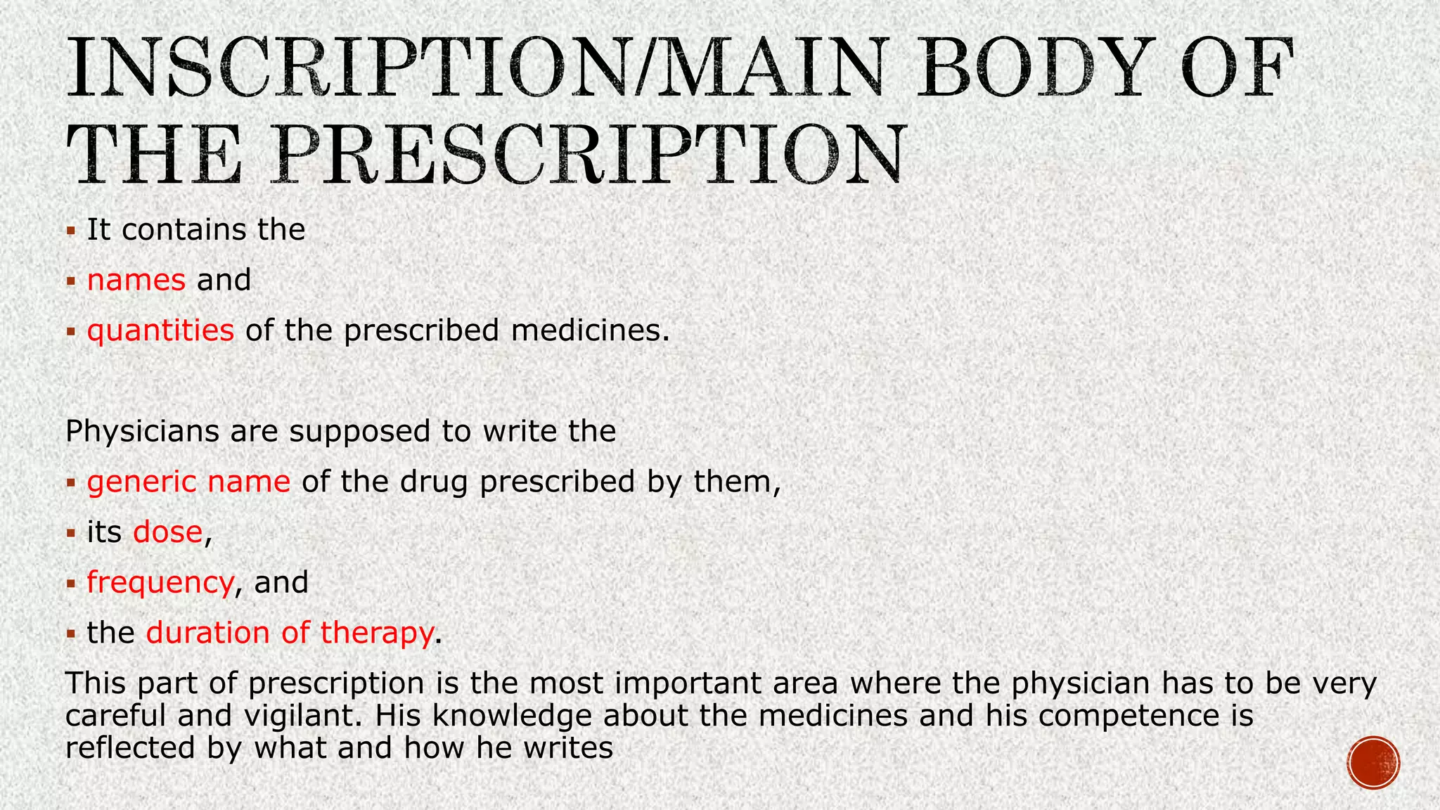 Prescription Writing - Basics and Safe Prescription Writing | PPT