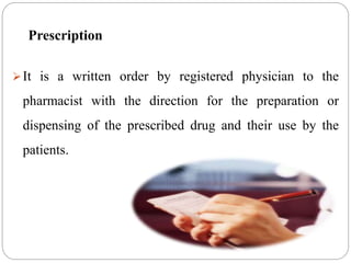 Prescription writing | PPTX