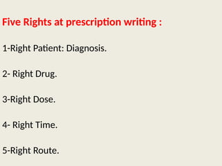 PRESCRIPTION WRITING.pptx234567890poiuytrewadfghjk | PPTX