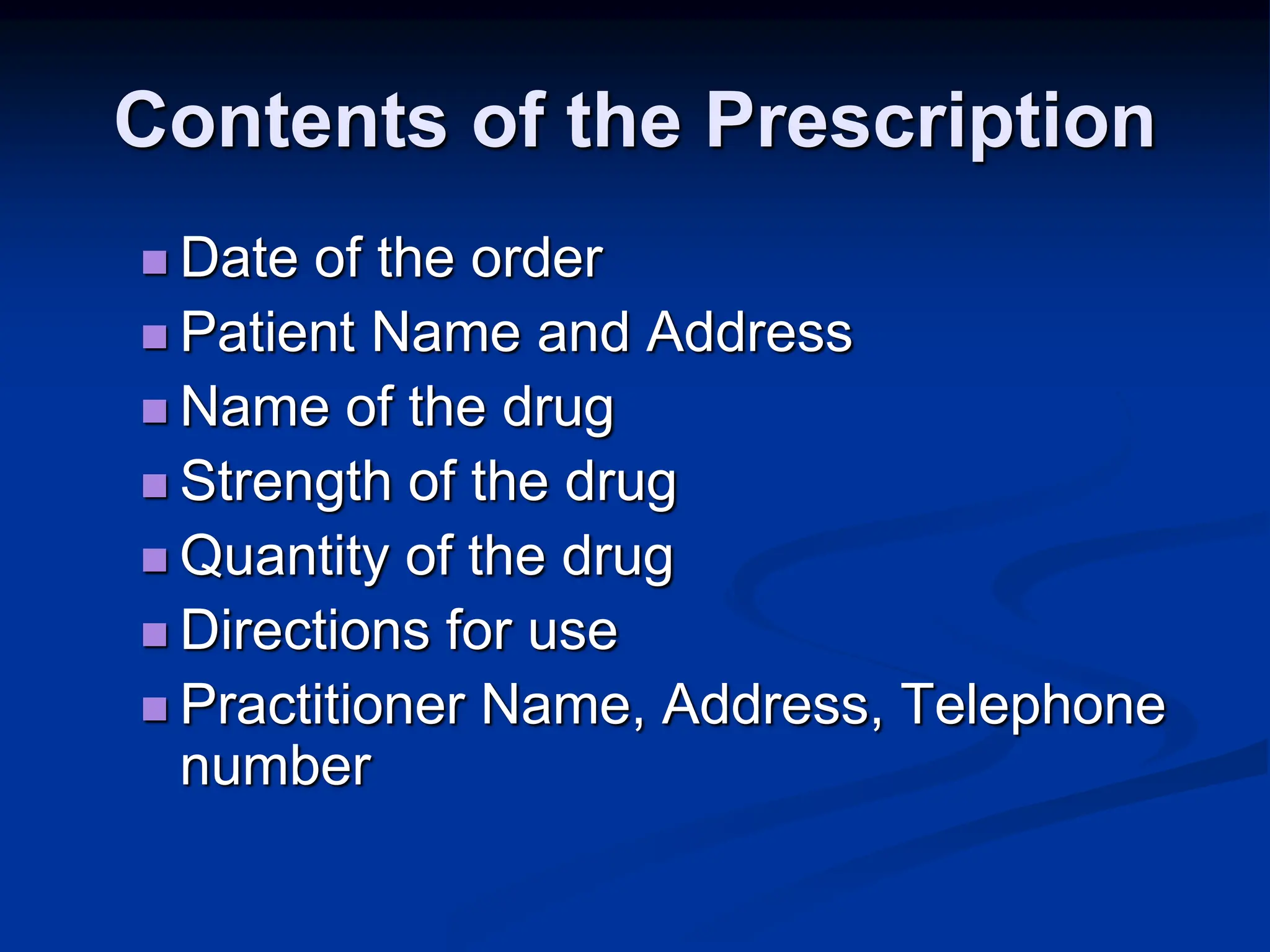 prescription writing prescription handling | PPT