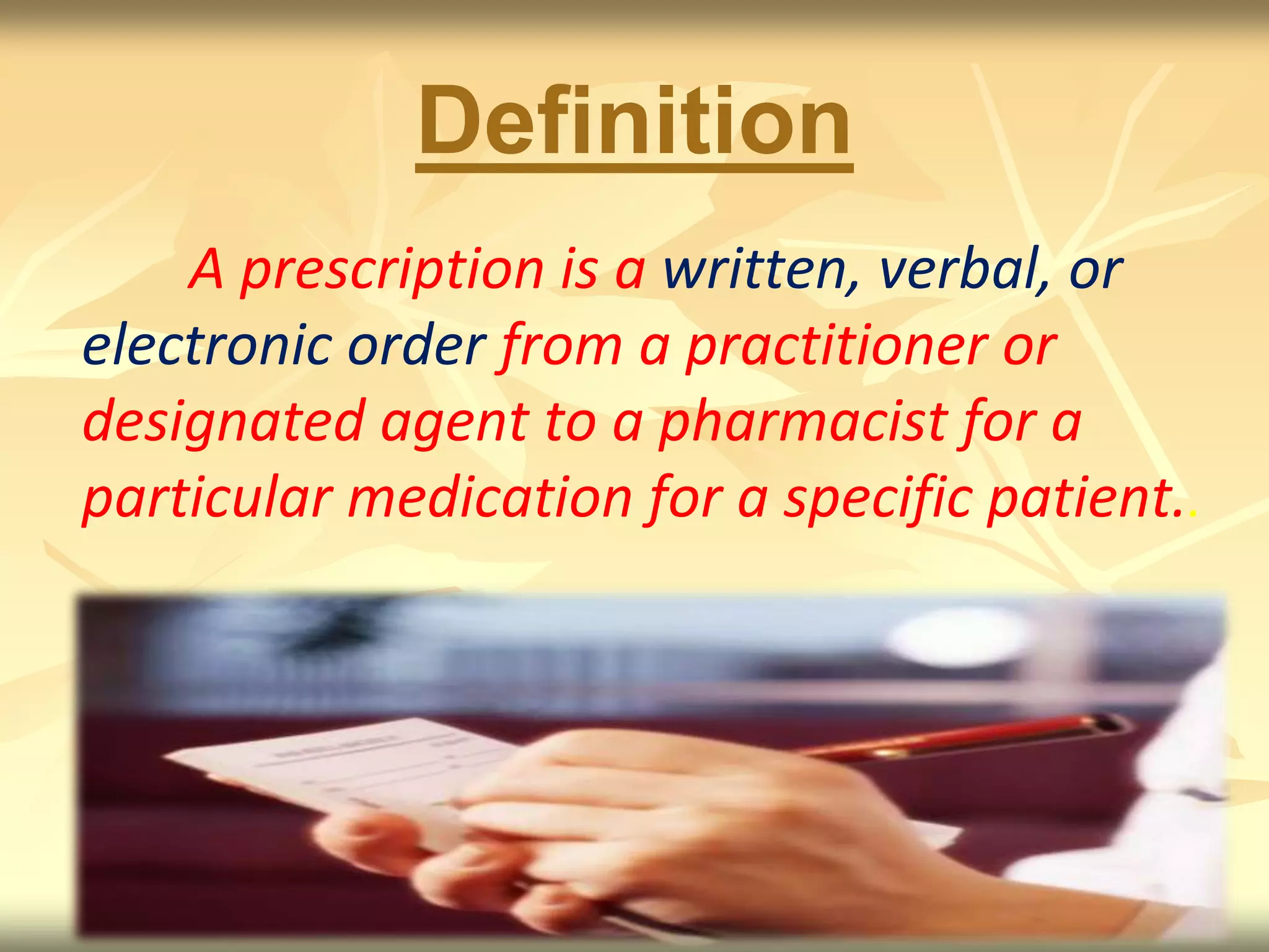 PRESCRIPTION WRITING IN OBSTETRICS BY DR SHASHWAT JANI | PPTX