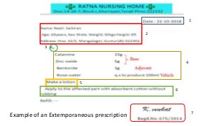 Prescription writng | PPTX