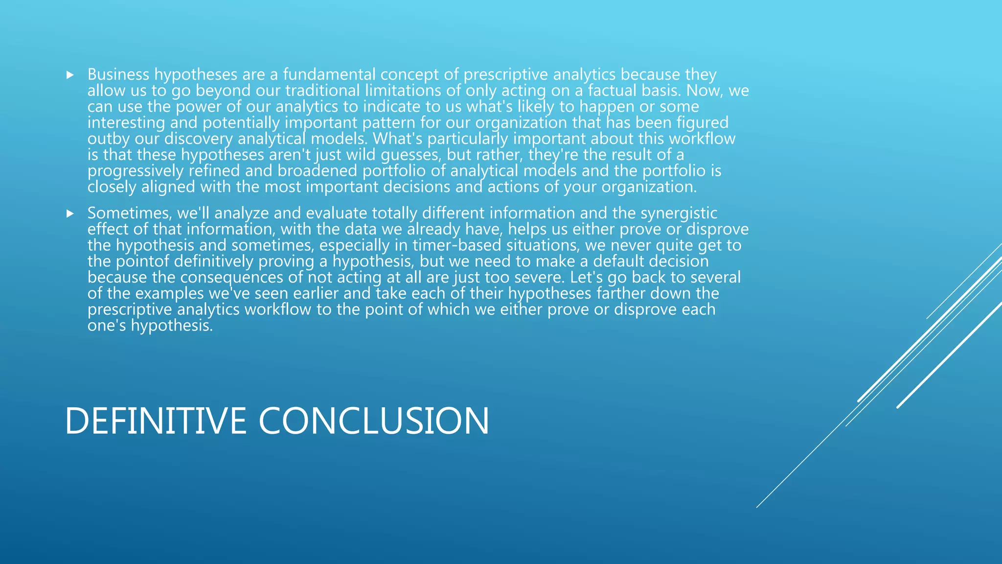 Prescriptive analytics | PPTX