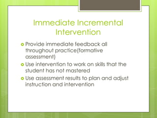 Prescriptive intervention and common assessment shared | PPT